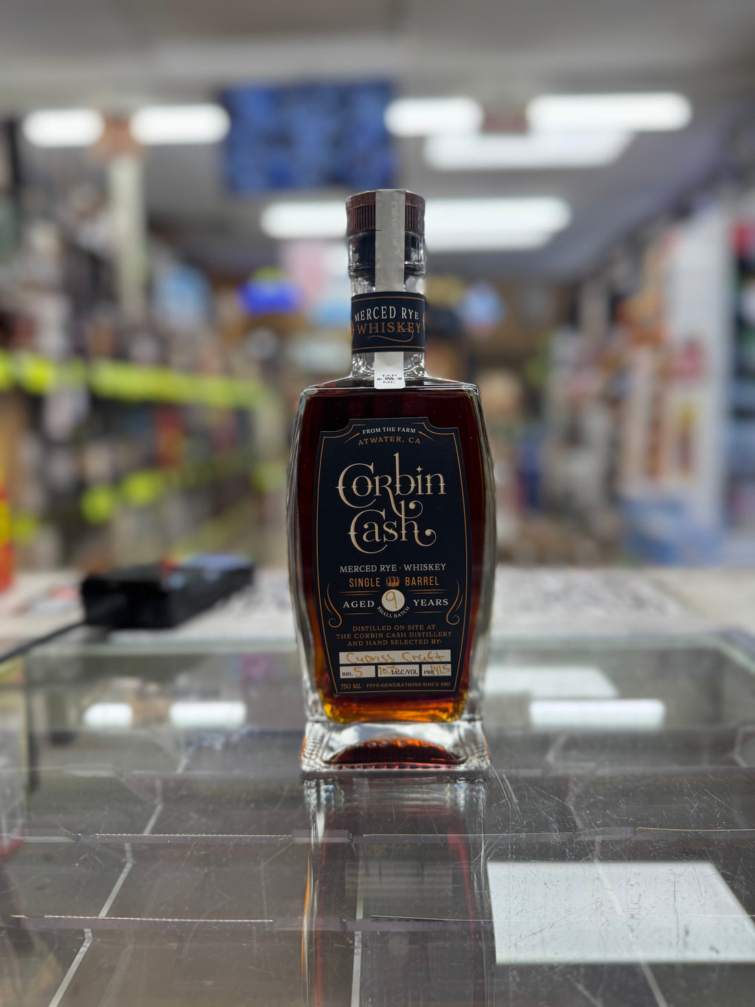 Corbin Cash 9 Year Hazmat Single Barrel Rye Whiskey 141.5 Proof “Cypre ...