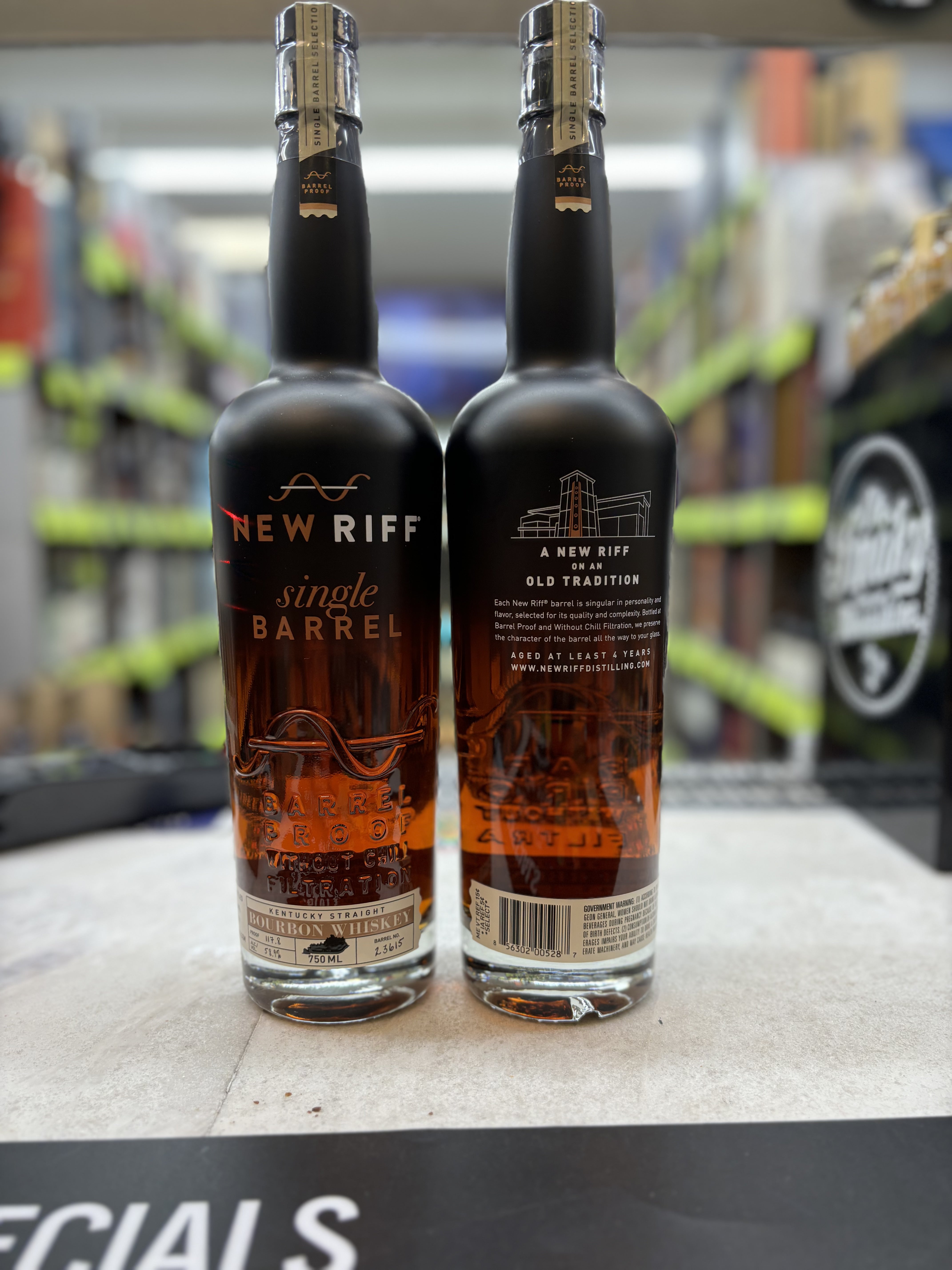 New Riff Single Barrel Single Barrel Select Barrel Proof 750 ml ...