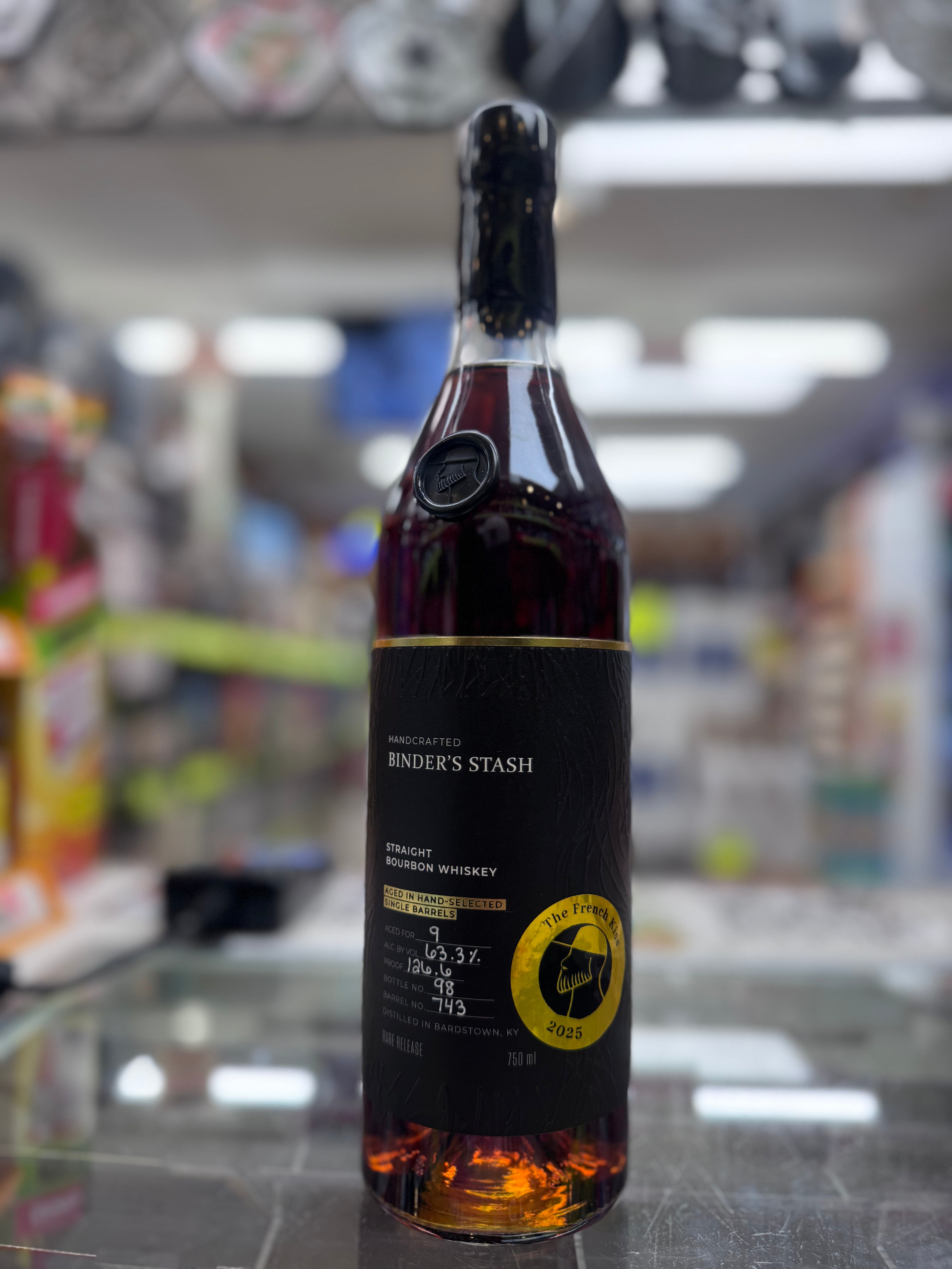 Binder's Stash 9 Year Single Barrel Bourbon "The French Kiss" 126.6 Pr ...