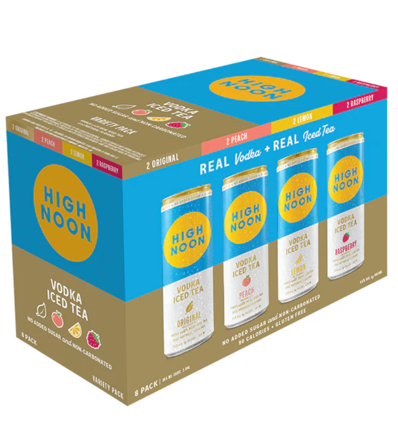High Noon Vodka Iced Tea Variety 8 Pack 12oz cans – Cypress Craft Beer ...